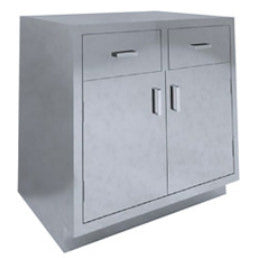 Base Cabinet - Dual Solid Door, Dual Drawer – Stat Medical Inc