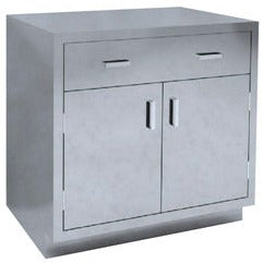 Base Cabinet - Dual Solid Doors with Single Drawer – Stat Medical Inc